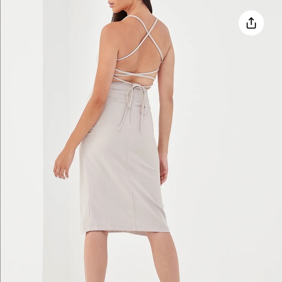 Dresses | 4th Reckless Light Gray Open Back Dress | Poshmark